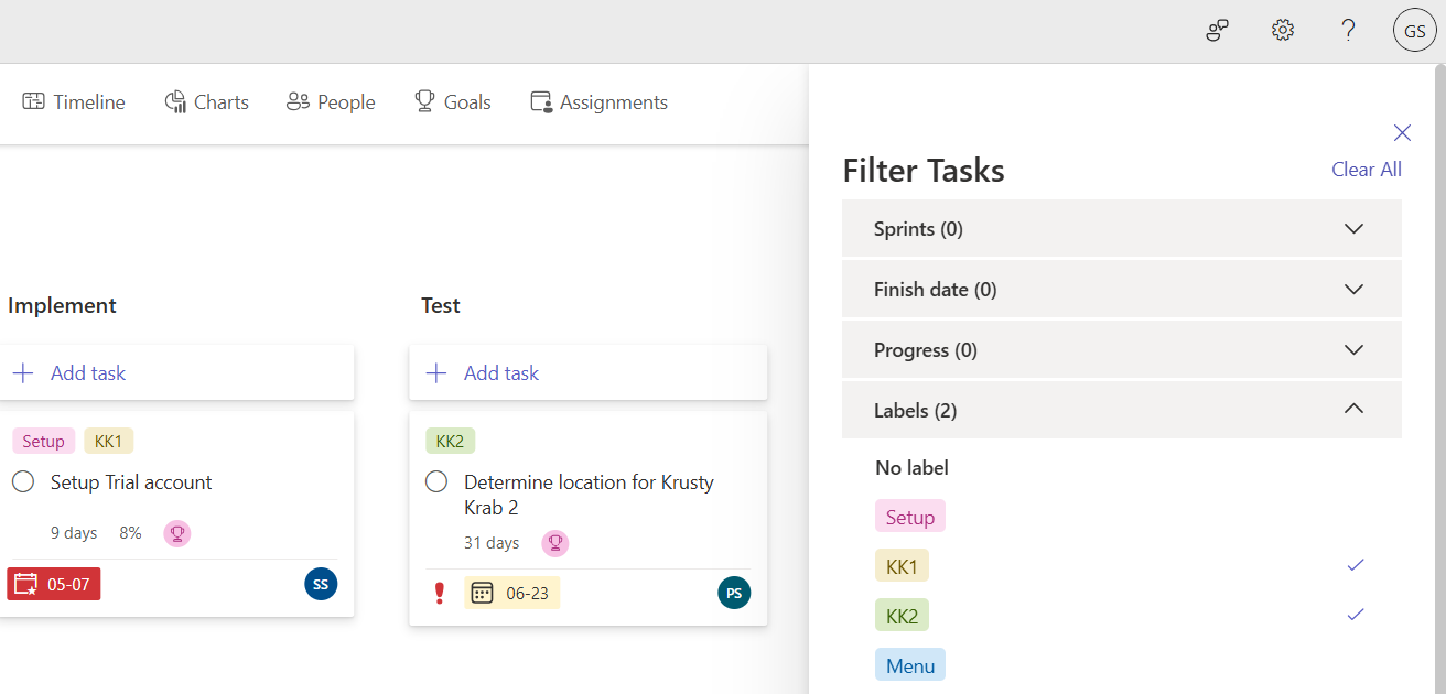 Read this before using labels in Microsoft Planner